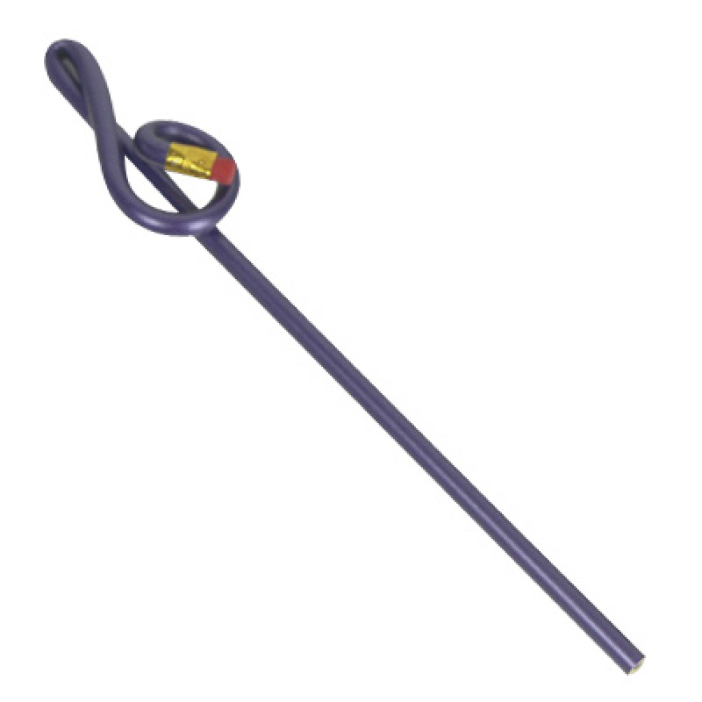 Lapiz – Color morado – Forma: clave de Sol | Soloflauta - Flutecenter Store