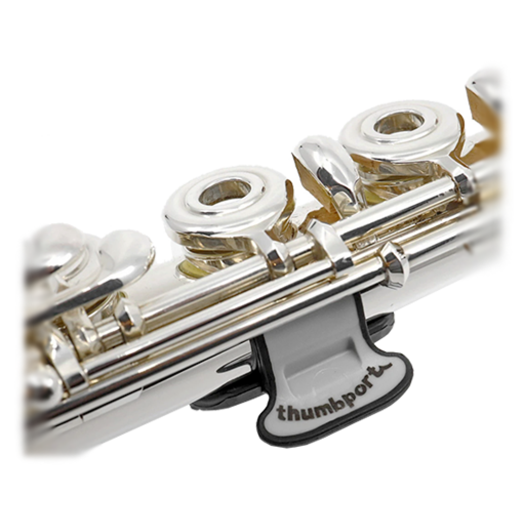 Thumbport white-blue (para flauta) | Soloflauta - Flutecenter Store